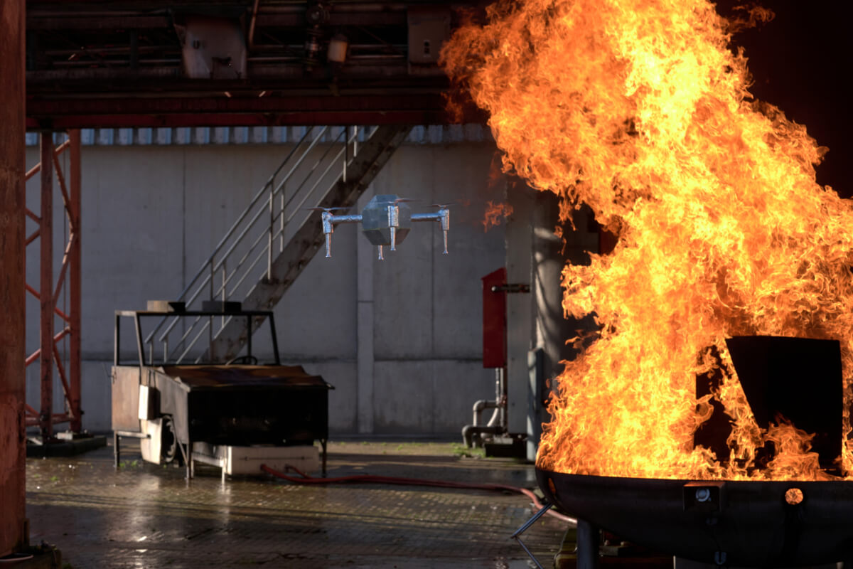 This hero drone can fly into flames and may revolutionize firefighting